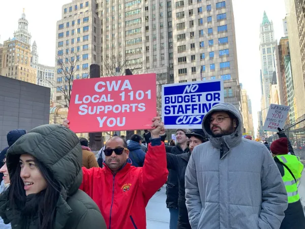 Federal Workers Rally In New York to Protest Musk Jobs Purge | New York ...