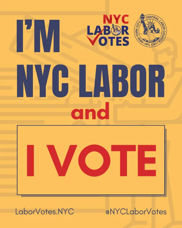 NYC General Election | New York City Central Labor Council, AFL-CIO