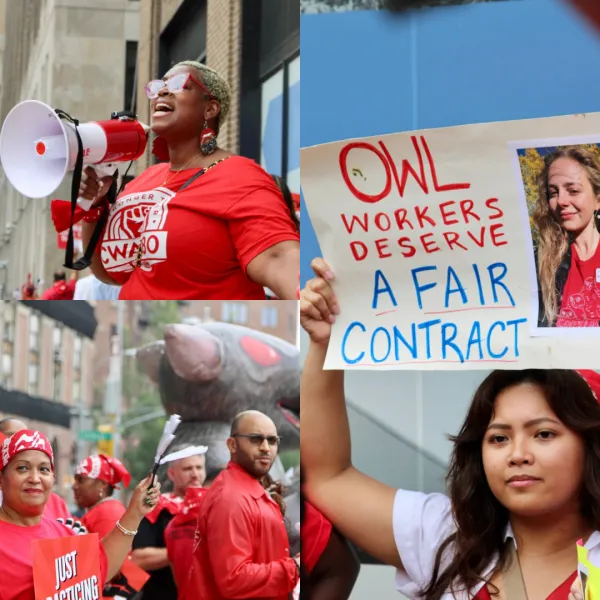 Bird Union Members Hold Practice Picket for a Fair Contract | New York ...