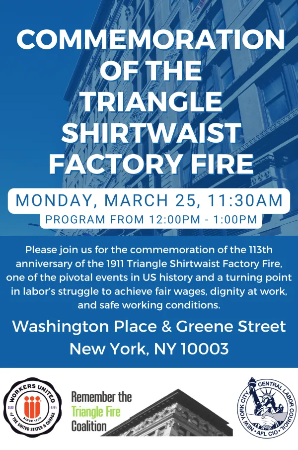 Triangle Shirtwaist Logo