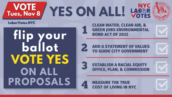 NYC Labor Votes: Early Voting Through Sunday, Election Day Tuesday ...